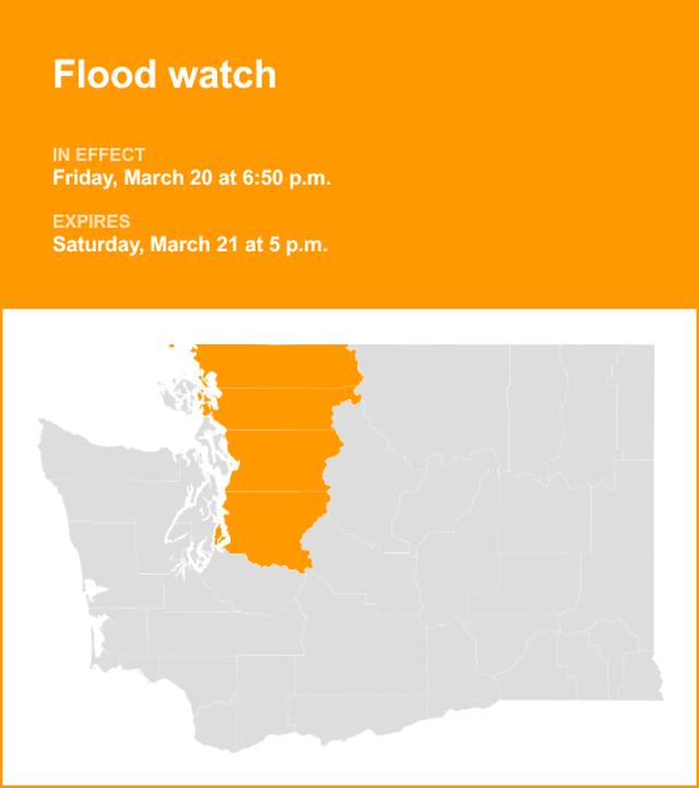 UPDATE: Flood watch issued for Northwest Washington until early ...