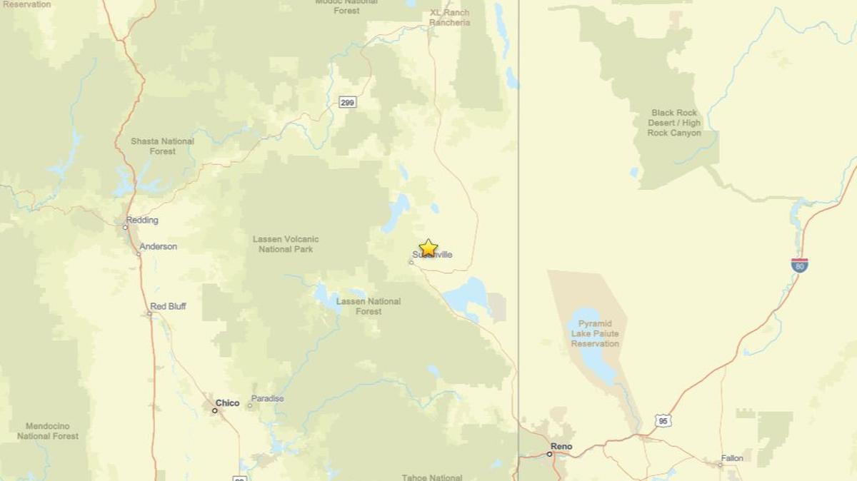 May 31: Earthquake measuring 2.6 shakes region close to Susanville, CA ...