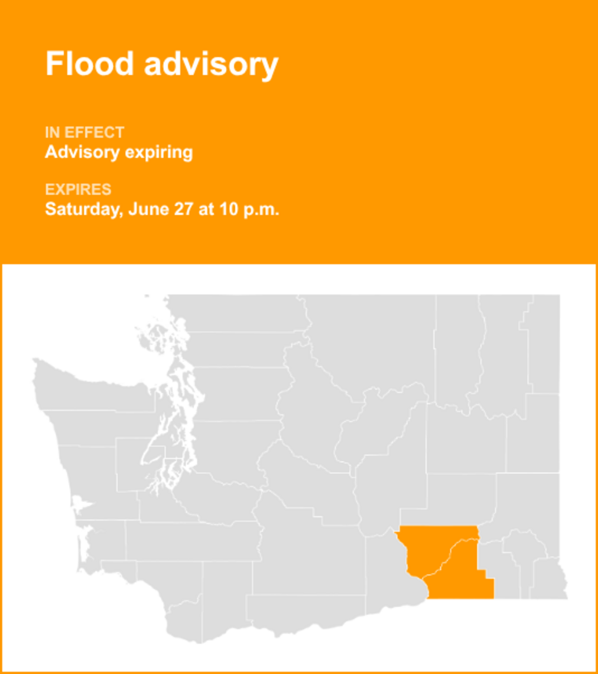 UPDATE: The flood advisory for Franklin and Walla Walla counties is ...